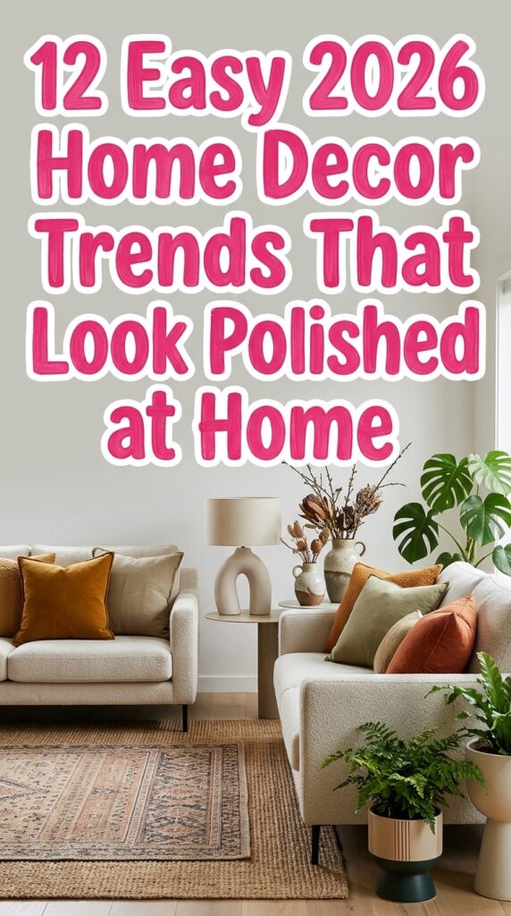 12 Easy 2026 Home Decor Trends That Look Polished at Home - Heavenly Scenes